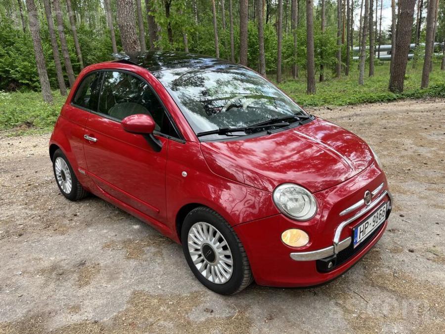 Red Fiat 500 2008 in Riga, with an engine capacity of 1.20 L and mileage of 283 thousand km for 3700 €, photo 1 on AUTOMOTO.COM.LV