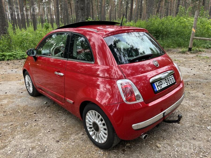 Red Fiat 500 2008 in Riga, with an engine capacity of 1.20 L and mileage of 283 thousand km for 3700 €, photo 6 on AUTOMOTO.COM.LV