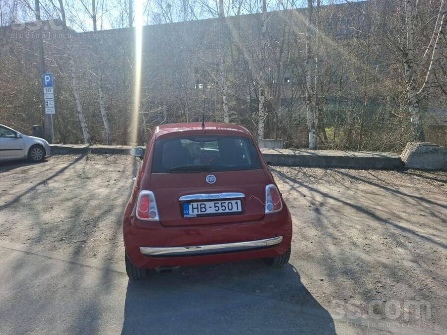 Sarkans Fiat 500 2008 Rīga, ar dzinēja tilpumu 1.20 L un nobraukumu 0 tūkst. km par 2800 €, foto 5 vietnē AUTOMOTO.COM.LV