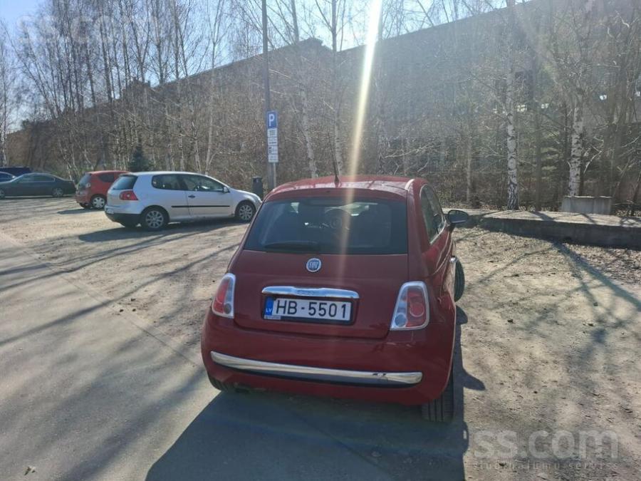 Sarkans Fiat 500 2008 Rīga, ar dzinēja tilpumu 1.20 L un nobraukumu 0 tūkst. km par 2800 €, foto 8 vietnē AUTOMOTO.COM.LV