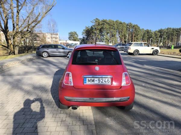 Sarkans Fiat 500 2008 Rīga, ar dzinēja tilpumu 1.40 L un nobraukumu 214 tūkst. km par 2950 €, foto 4 vietnē AUTOMOTO.COM.LV