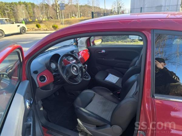 Sarkans Fiat 500 2008 Rīga, ar dzinēja tilpumu 1.40 L un nobraukumu 214 tūkst. km par 2950 €, foto 9 vietnē AUTOMOTO.COM.LV