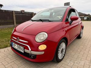 Red Fiat 500 2008 in Riga, with an engine capacity of 1.20 L and mileage of 279 thousand km for 4950 €, photo  on AUTOMOTO.COM.LV