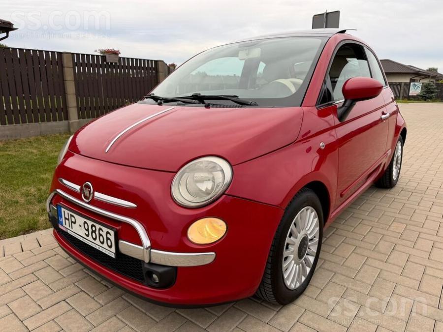 Red Fiat 500 2008 in Riga, with an engine capacity of 1.20 L and mileage of 279 thousand km for 4950 €, photo 1 on AUTOMOTO.COM.LV