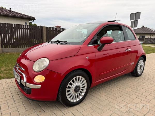 Sarkans Fiat 500 2008 Rīga, ar dzinēja tilpumu 1.20 L un nobraukumu 279 tūkst. km par 4950 €, foto 2 vietnē AUTOMOTO.COM.LV