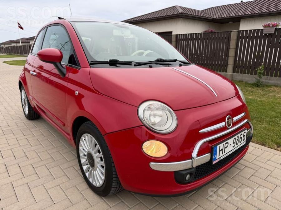 Red Fiat 500 2008 in Riga, with an engine capacity of 1.20 L and mileage of 279 thousand km for 4950 €, photo 6 on AUTOMOTO.COM.LV