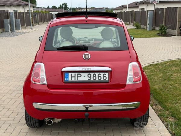 Sarkans Fiat 500 2008 Rīga, ar dzinēja tilpumu 1.20 L un nobraukumu 279 tūkst. km par 4950 €, foto 10 vietnē AUTOMOTO.COM.LV