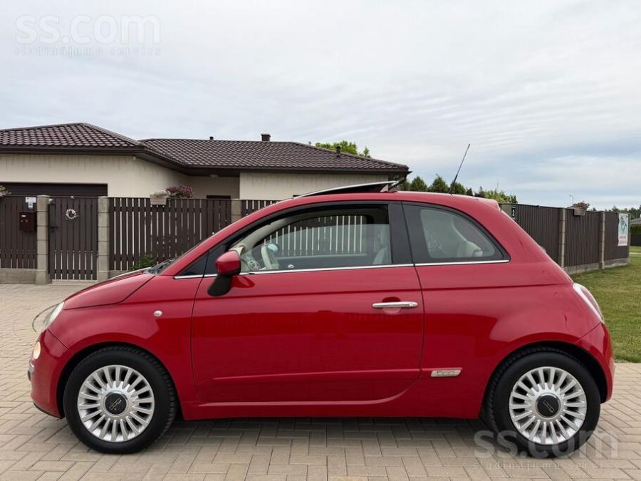 Red Fiat 500 2008 in Riga, with an engine capacity of 1.20 L and mileage of 279 thousand km for 4950 €, photo 12 on AUTOMOTO.COM.LV