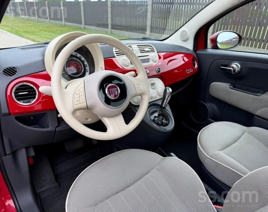 Red Fiat 500 2008 in Riga, with an engine capacity of 1.20 L and mileage of 279 thousand km for 4950 €, photo 14 on AUTOMOTO.COM.LV