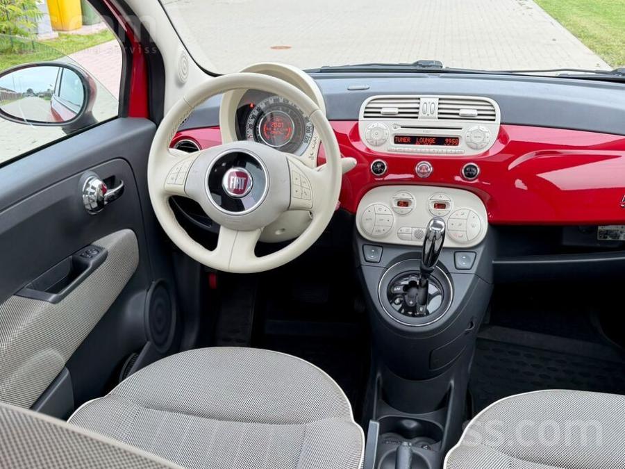 Red Fiat 500 2008 in Riga, with an engine capacity of 1.20 L and mileage of 279 thousand km for 4950 €, photo 15 on AUTOMOTO.COM.LV