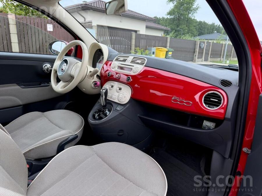Red Fiat 500 2008 in Riga, with an engine capacity of 1.20 L and mileage of 279 thousand km for 4950 €, photo 17 on AUTOMOTO.COM.LV