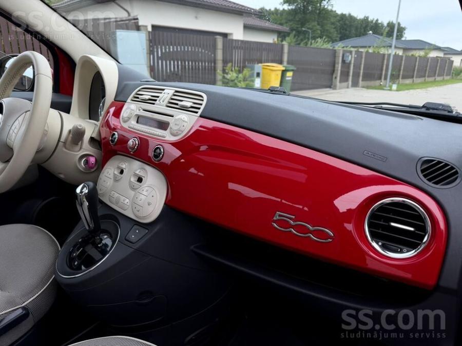 Red Fiat 500 2008 in Riga, with an engine capacity of 1.20 L and mileage of 279 thousand km for 4950 €, photo 19 on AUTOMOTO.COM.LV