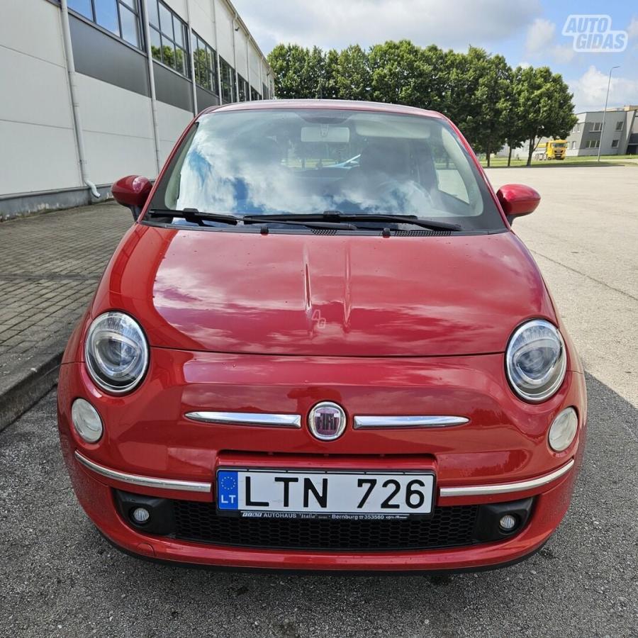 Sarkans Fiat 500 2008 Kauņa, ar dzinēja tilpumu 1.20 L un nobraukumu 172 tūkst. km par 2700 €, foto 6 vietnē AUTOMOTO.COM.LV