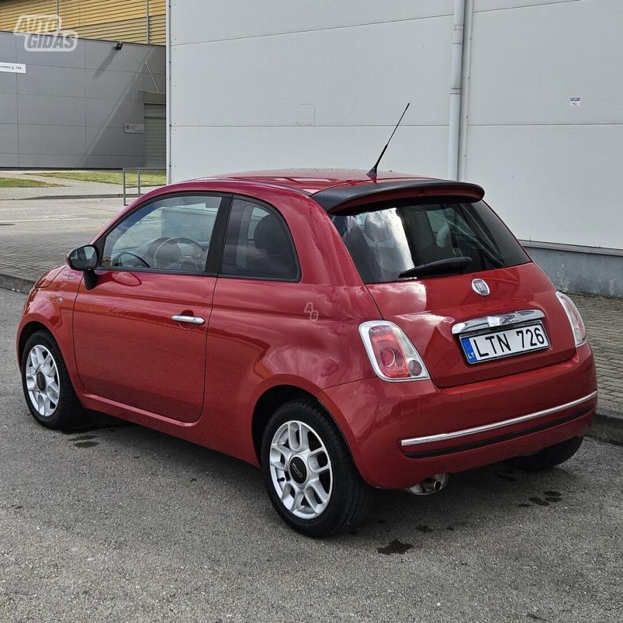 Sarkans Fiat 500 2008 Kauņa, ar dzinēja tilpumu 1.20 L un nobraukumu 172 tūkst. km par 2700 €, foto 7 vietnē AUTOMOTO.COM.LV