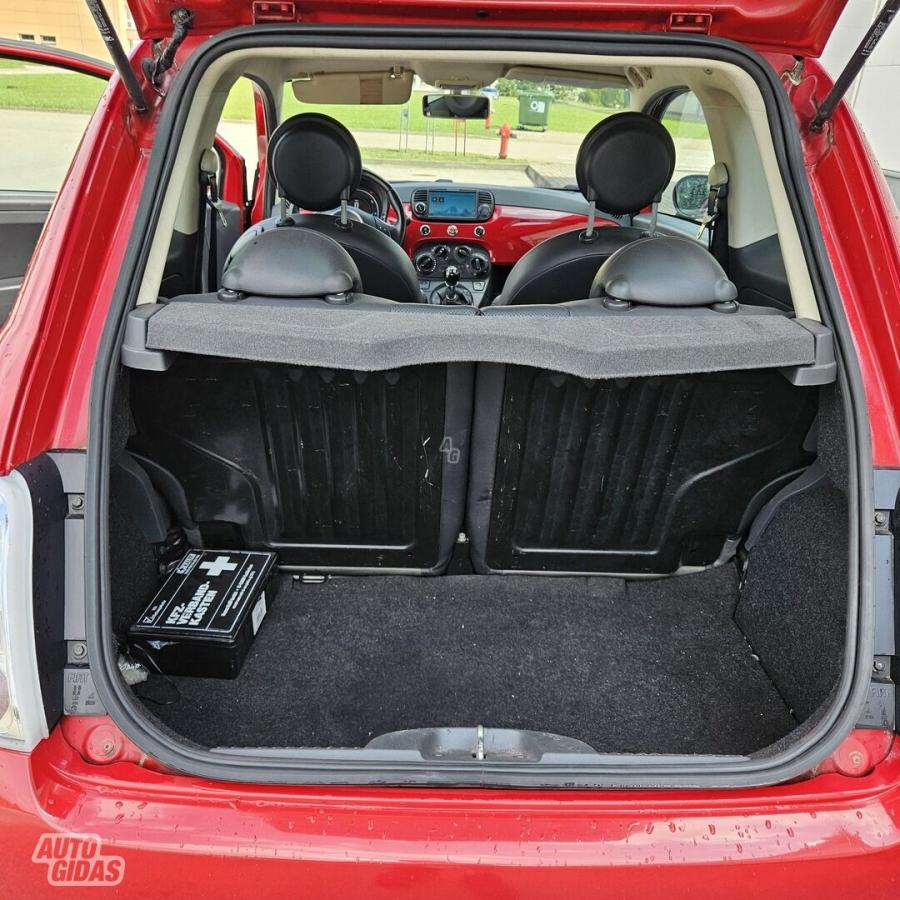 Sarkans Fiat 500 2008 Kauņa, ar dzinēja tilpumu 1.20 L un nobraukumu 172 tūkst. km par 2700 €, foto 14 vietnē AUTOMOTO.COM.LV
