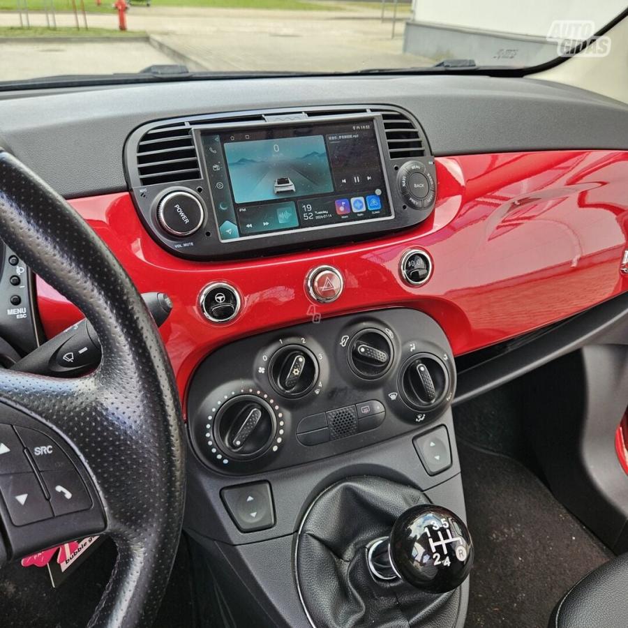 Sarkans Fiat 500 2008 Kauņa, ar dzinēja tilpumu 1.20 L un nobraukumu 172 tūkst. km par 2700 €, foto 16 vietnē AUTOMOTO.COM.LV