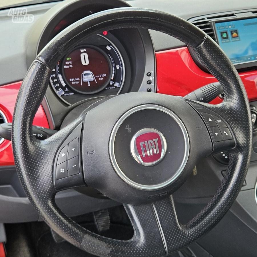 Sarkans Fiat 500 2008 Kauņa, ar dzinēja tilpumu 1.20 L un nobraukumu 172 tūkst. km par 2700 €, foto 17 vietnē AUTOMOTO.COM.LV