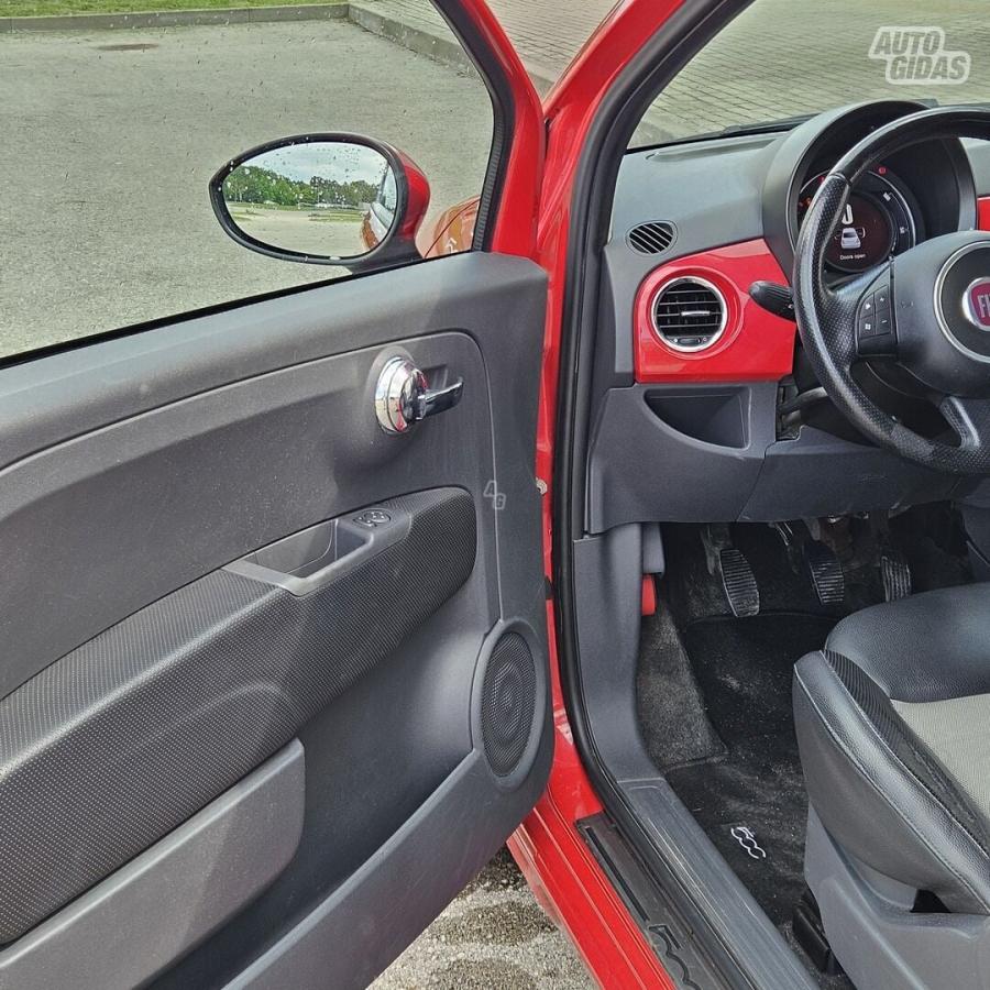 Sarkans Fiat 500 2008 Kauņa, ar dzinēja tilpumu 1.20 L un nobraukumu 172 tūkst. km par 2700 €, foto 18 vietnē AUTOMOTO.COM.LV