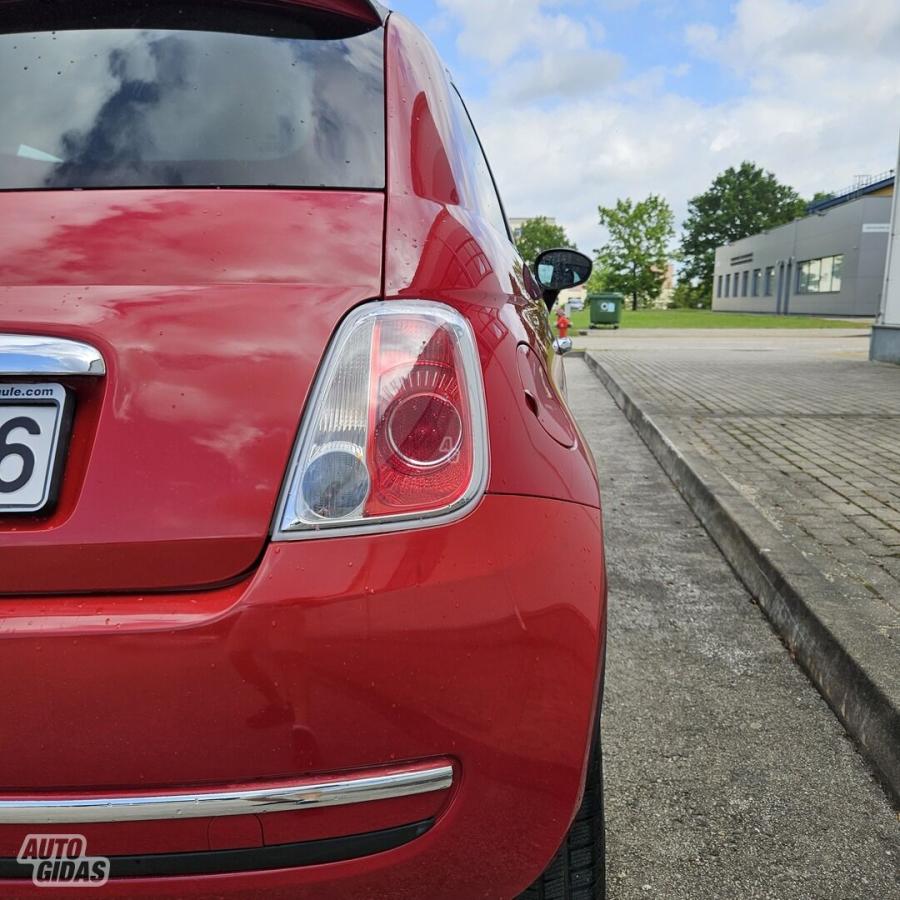 Sarkans Fiat 500 2008 Kauņa, ar dzinēja tilpumu 1.20 L un nobraukumu 172 tūkst. km par 2700 €, foto 22 vietnē AUTOMOTO.COM.LV