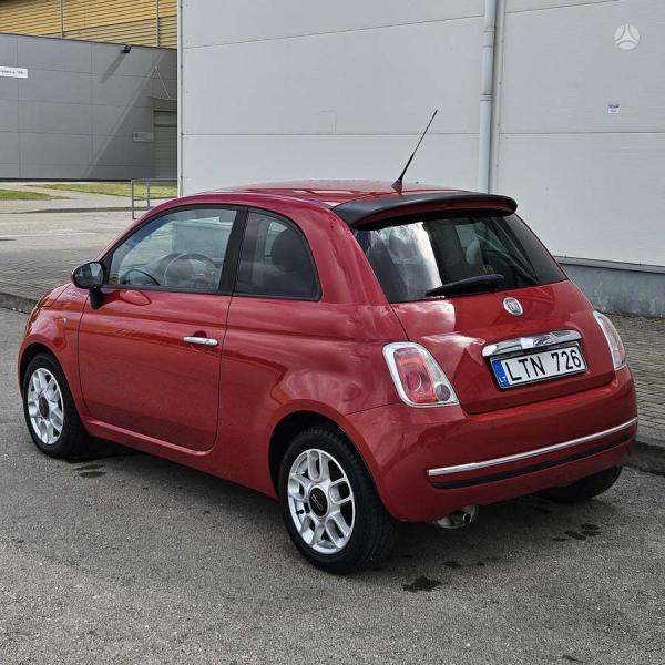 Sarkans Fiat 500 2008 Kauņa, ar dzinēja tilpumu 1.24 L un nobraukumu 170 tūkst. km par 2700 €, foto 7 vietnē AUTOMOTO.COM.LV