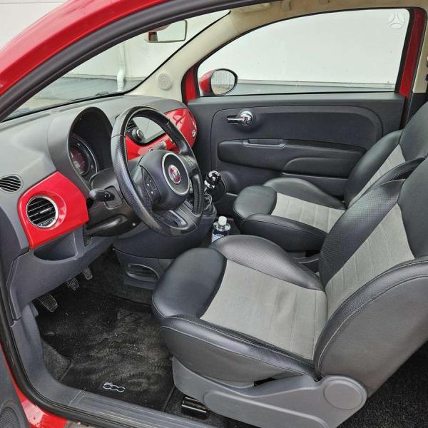 Sarkans Fiat 500 2008 Kauņa, ar dzinēja tilpumu 1.24 L un nobraukumu 170 tūkst. km par 2700 €, foto 10 vietnē AUTOMOTO.COM.LV