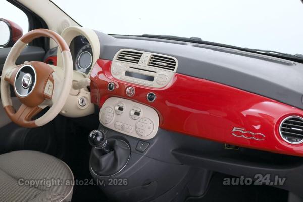 Red Fiat 500 2008 in Tallinn, with an engine capacity of 1.20 L and mileage of 163 thousand km for 2599 €, photo 6 on AUTOMOTO.COM.LV