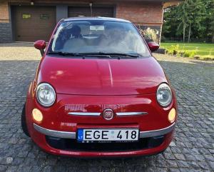 Red Fiat 500 2009 in Kaisiadorys, with an engine capacity of 1.24 L and mileage of 185 thousand km for 2500 €, photo 6 on AUTOMOTO.COM.LV