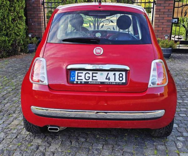 Sarkans Fiat 500 2009 Kaišiadorys, ar dzinēja tilpumu 1.24 L un nobraukumu 185 tūkst. km par 2500 €, foto 6 vietnē AUTOMOTO.COM.LV