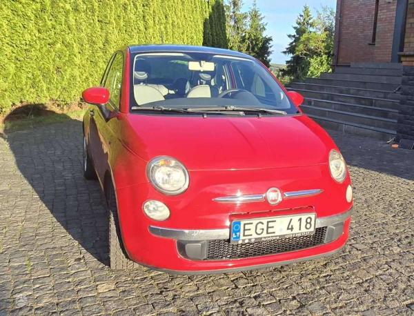 Sarkans Fiat 500 2009 Kaišiadorys, ar dzinēja tilpumu 1.24 L un nobraukumu 185 tūkst. km par 2500 €, foto 8 vietnē AUTOMOTO.COM.LV