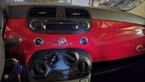 Red Fiat 500 2009 in Kaisiadorys, with an engine capacity of 1.24 L and mileage of 185 thousand km for 2500 €, photo 14 on AUTOMOTO.COM.LV