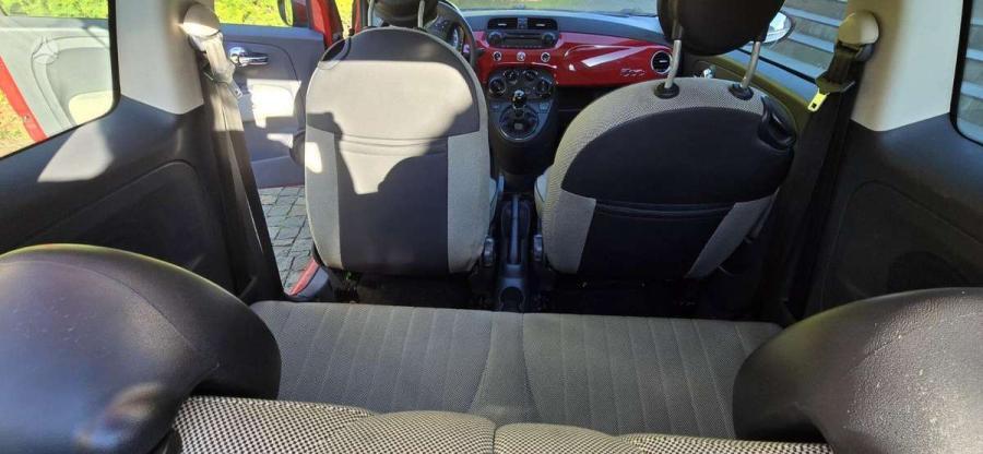 Red Fiat 500 2009 in Kaisiadorys, with an engine capacity of 1.24 L and mileage of 185 thousand km for 2500 €, photo 21 on AUTOMOTO.COM.LV
