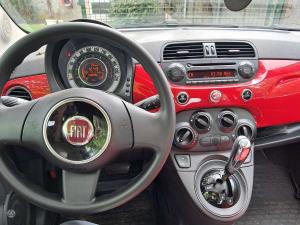 Red Fiat 500 2010 in Kaunas, with an engine capacity of 1.24 L and mileage of 150 thousand km for 3800 €, photo 12 on AUTOMOTO.COM.LV