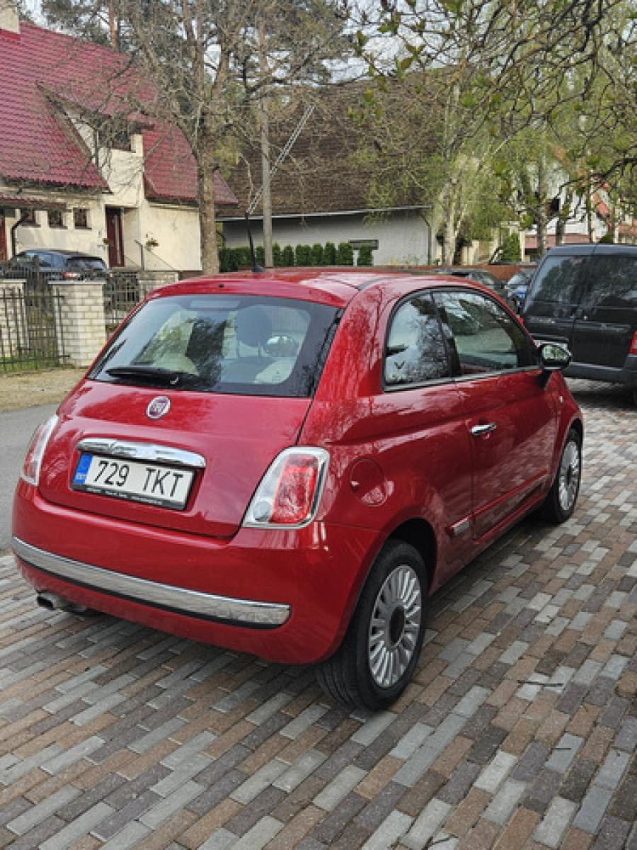 Sarkans Fiat 500 2014 Saku, ar dzinēja tilpumu 1.20 L un nobraukumu 124 tūkst. km par 4999 €, foto 3 vietnē AUTOMOTO.COM.LV