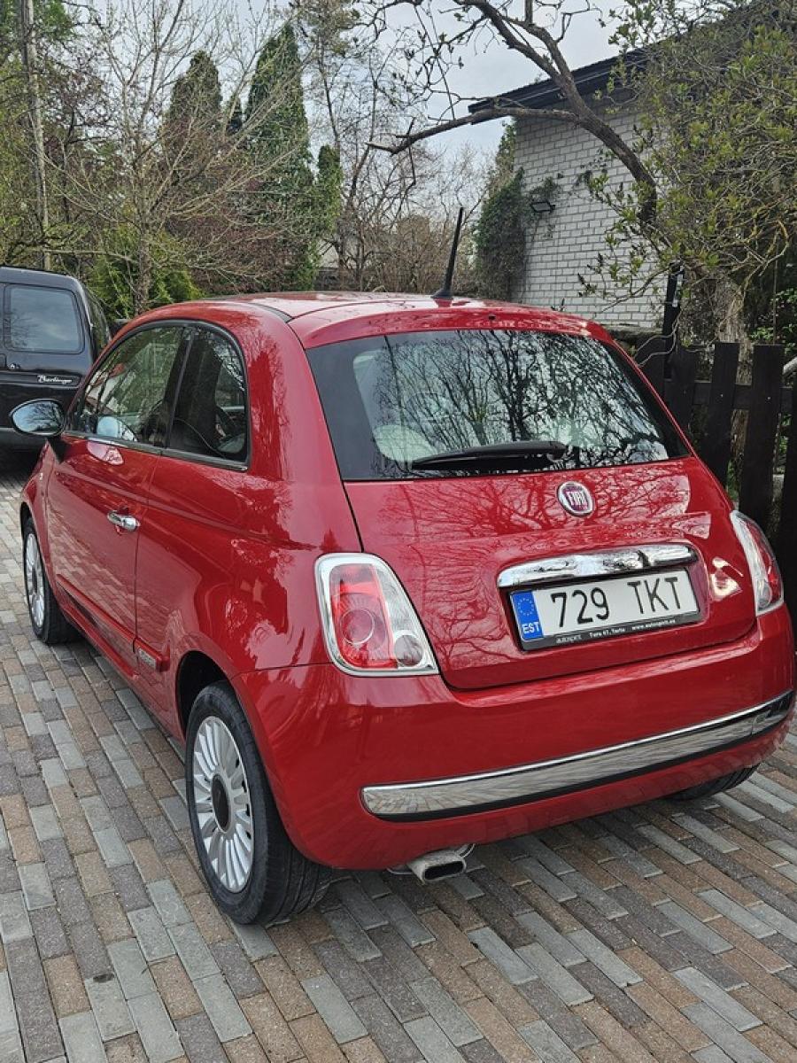 Sarkans Fiat 500 2014 Saku, ar dzinēja tilpumu 1.20 L un nobraukumu 124 tūkst. km par 4999 €, foto 12 vietnē AUTOMOTO.COM.LV