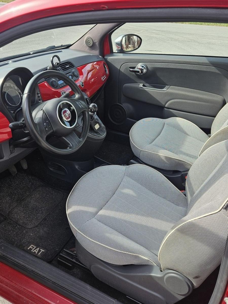 Sarkans Fiat 500 2014 Saku, ar dzinēja tilpumu 1.20 L un nobraukumu 124 tūkst. km par 4999 €, foto 13 vietnē AUTOMOTO.COM.LV