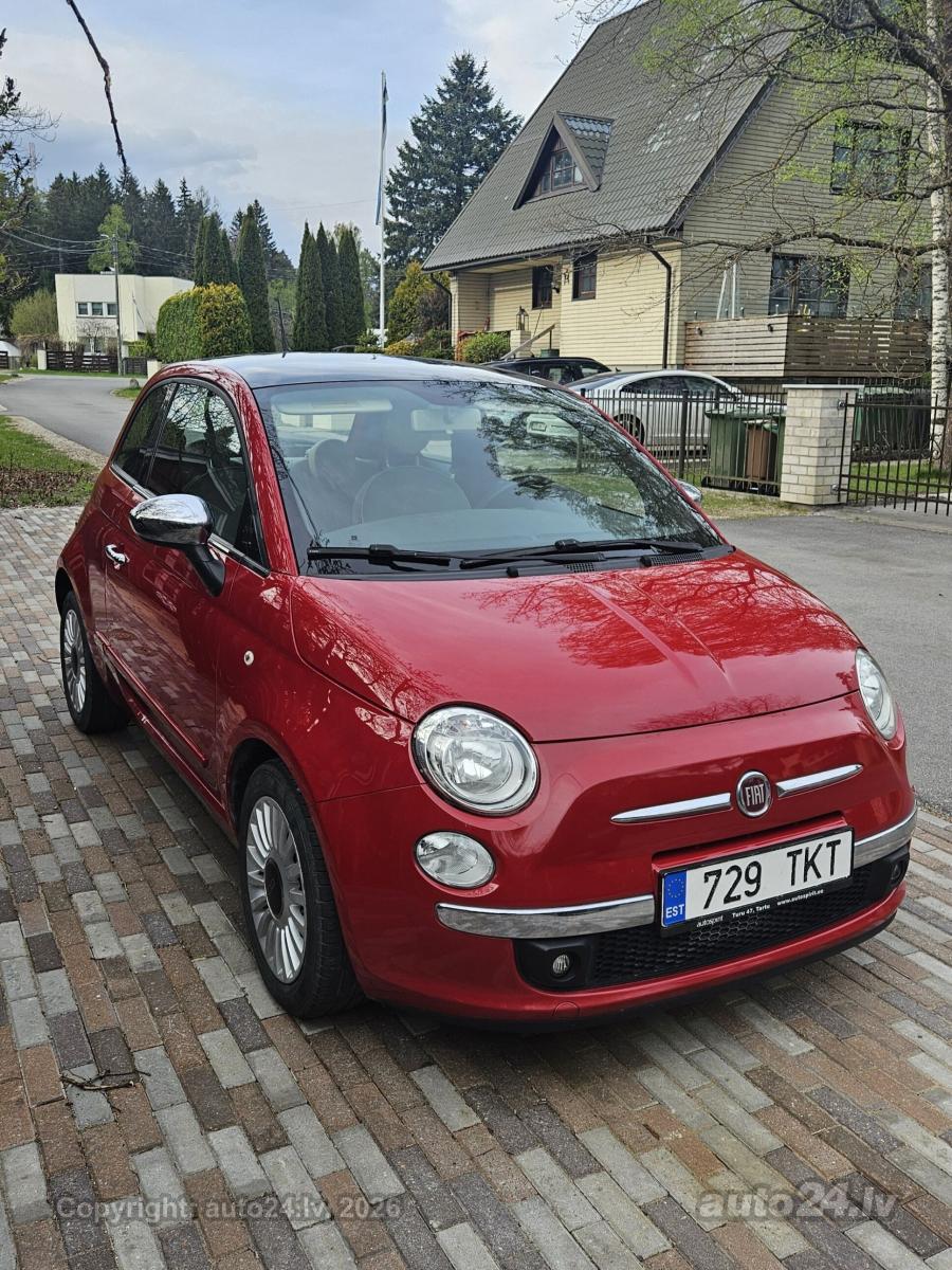 Sarkans Fiat 500 2014 Tallina, ar dzinēja tilpumu 1.20 L un nobraukumu 129 tūkst. km par 4400 €, foto 3 vietnē AUTOMOTO.COM.LV