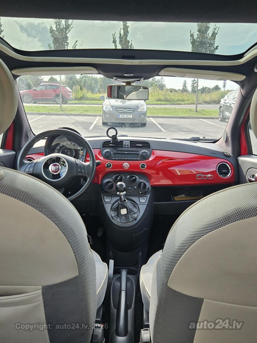 Sarkans Fiat 500 2014 Tallina, ar dzinēja tilpumu 1.20 L un nobraukumu 129 tūkst. km par 4400 €, foto 7 vietnē AUTOMOTO.COM.LV