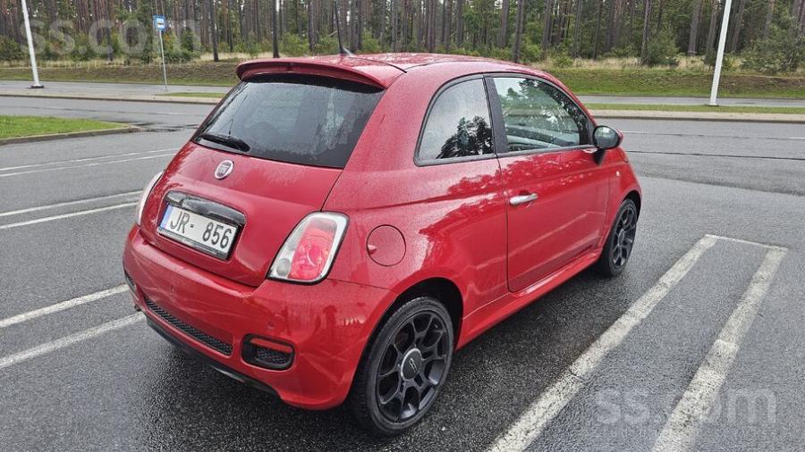 Sarkans Fiat 500 2014 Rīga, ar dzinēja tilpumu 1.20 L un nobraukumu 85 tūkst. km par 4400 €, foto 5 vietnē AUTOMOTO.COM.LV
