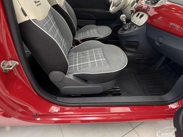 Red Fiat 500 2016 in Vilnius, with an engine capacity of 1.24 L and mileage of 88 thousand km for 6500 €, photo 7 on AUTOMOTO.COM.LV