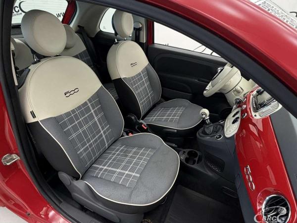 Red Fiat 500 2016 in Vilnius, with an engine capacity of 1.24 L and mileage of 88 thousand km for 6500 €, photo 8 on AUTOMOTO.COM.LV