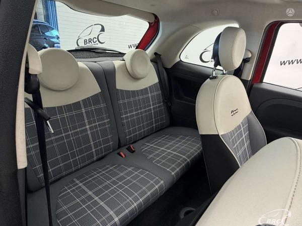 Red Fiat 500 2016 in Vilnius, with an engine capacity of 1.24 L and mileage of 88 thousand km for 6500 €, photo 10 on AUTOMOTO.COM.LV