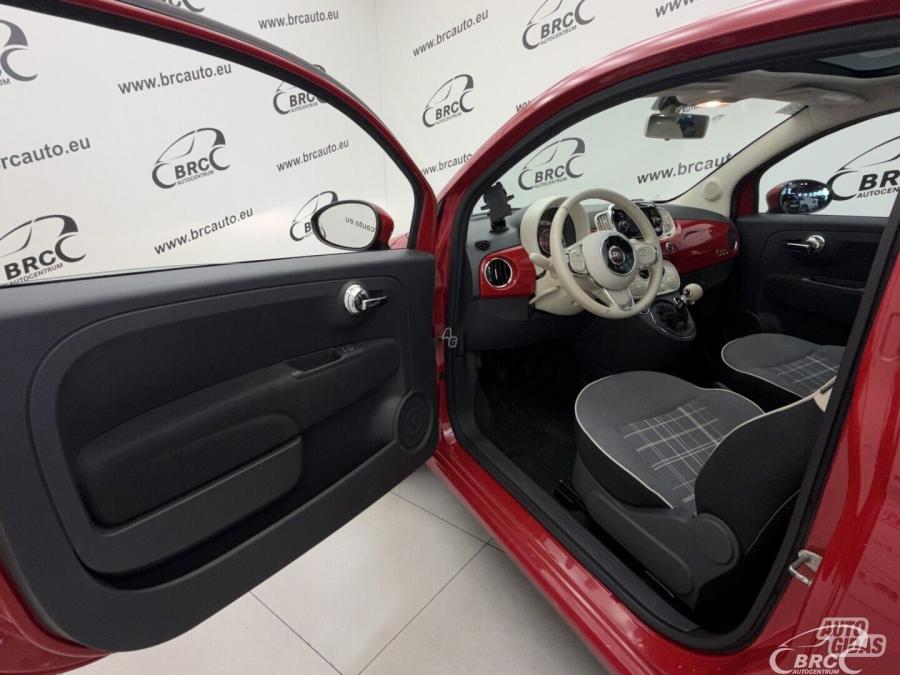 Красный Фиат 500 2016 в Авиженяй, объемом двигателя 1.20 л и пробегом 88 тыс. км за 6500 €, фото 16 на AUTOMOTO.COM.LV