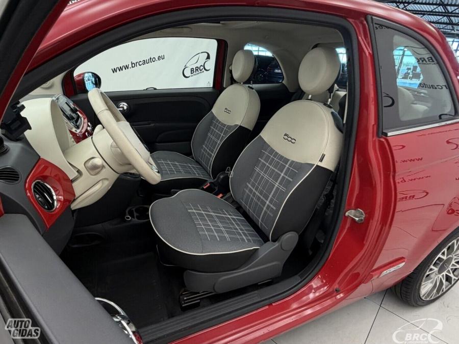 Красный Фиат 500 2016 в Авиженяй, объемом двигателя 1.20 л и пробегом 88 тыс. км за 6500 €, фото 18 на AUTOMOTO.COM.LV