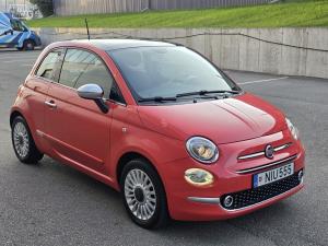 Red Fiat 500 2016 in Klaipeda, with an engine capacity of 1.20 L and mileage of 76 thousand km for 8500 €, photo  on AUTOMOTO.COM.LV