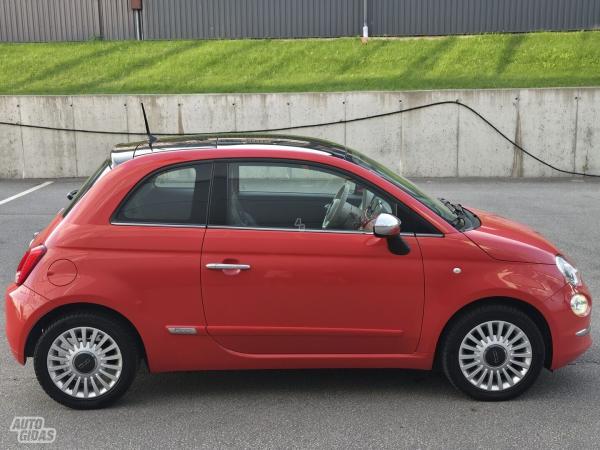 Red Fiat 500 2016 in Klaipeda, with an engine capacity of 1.20 L and mileage of 76 thousand km for 8500 €, photo 2 on AUTOMOTO.COM.LV