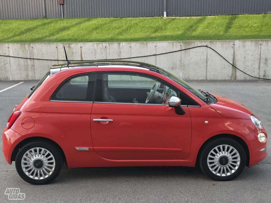 Red Fiat 500 2016 in Klaipeda, with an engine capacity of 1.20 L and mileage of 76 thousand km for 8500 €, photo 3 on AUTOMOTO.COM.LV