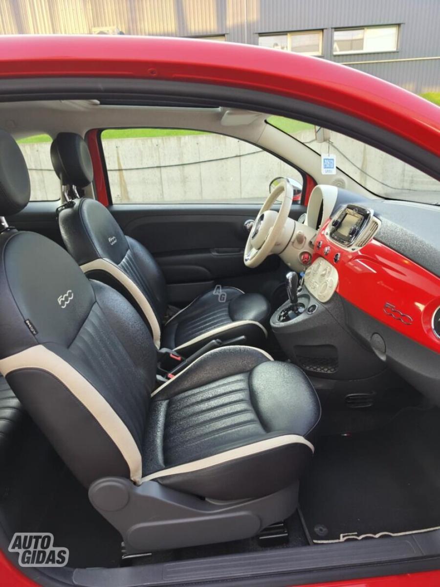 Red Fiat 500 2016 in Klaipeda, with an engine capacity of 1.20 L and mileage of 76 thousand km for 8500 €, photo 24 on AUTOMOTO.COM.LV