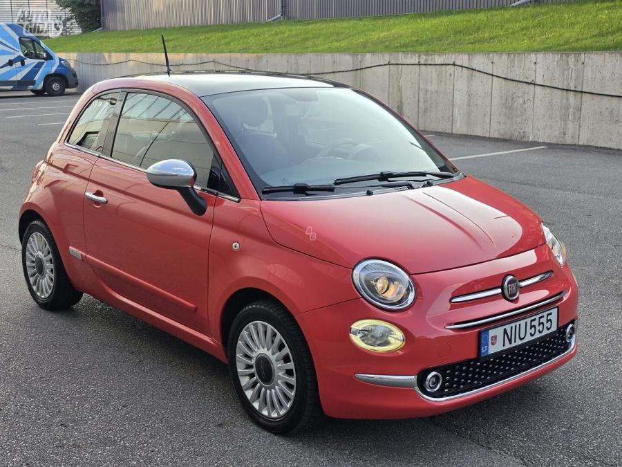 Sarkans Fiat 500 2016 Klaipėda, ar dzinēja tilpumu 1.20 L un nobraukumu 76 tūkst. km par 8000 €, foto 1 vietnē AUTOMOTO.COM.LV