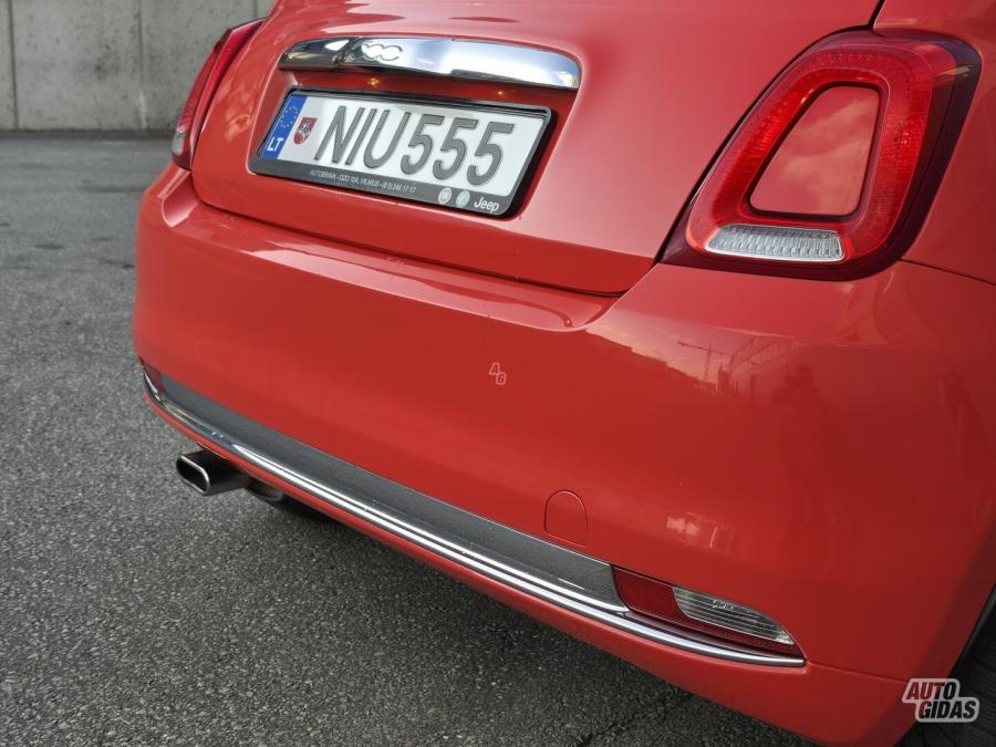Sarkans Fiat 500 2016 Klaipėda, ar dzinēja tilpumu 1.20 L un nobraukumu 76 tūkst. km par 8000 €, foto 5 vietnē AUTOMOTO.COM.LV