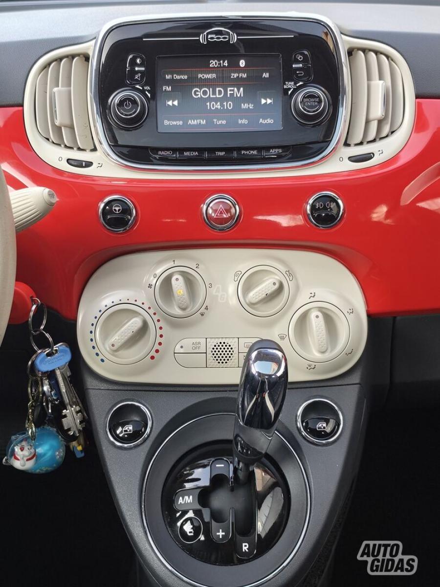 Sarkans Fiat 500 2016 Klaipėda, ar dzinēja tilpumu 1.20 L un nobraukumu 76 tūkst. km par 8000 €, foto 26 vietnē AUTOMOTO.COM.LV